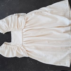Zara | Dresses | Zara Cream Dress | Poshmark
